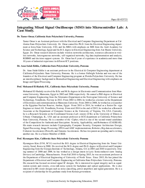 Pdf Integrating Mixed Signal Oscilloscope Mso Into Microcontroller