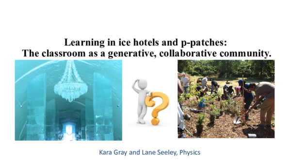 (PPT) Learning in Ice Hotels and P-Patches: The Classroom as a ...