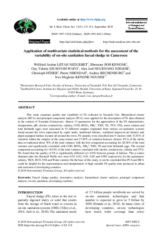 (PDF) Effective faecal sludge management measures for on-site sanitation systems