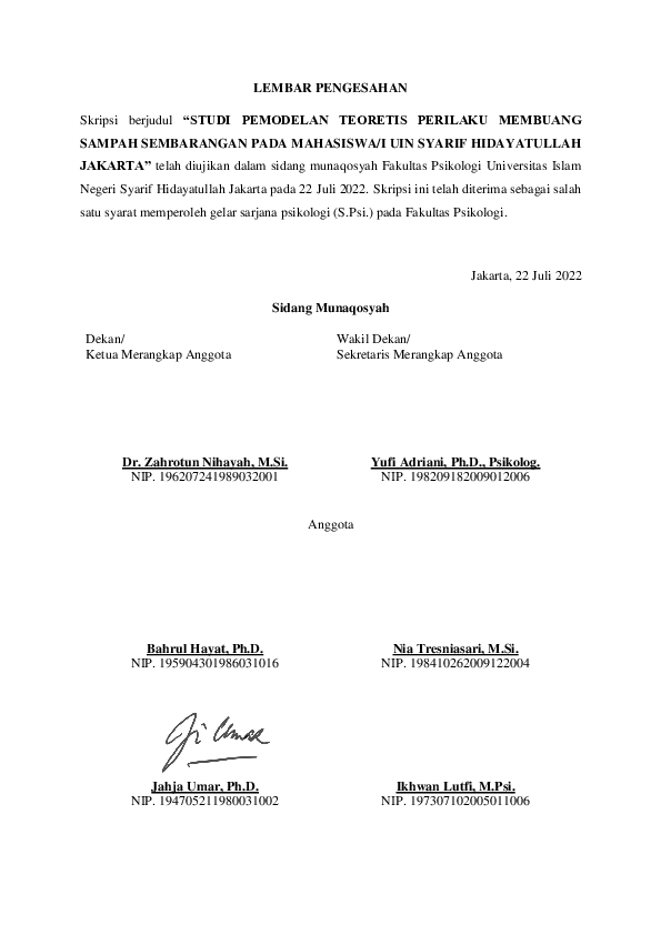 (PDF) Evana Chintya lembar kosong pengesahan sidang munaqosyah