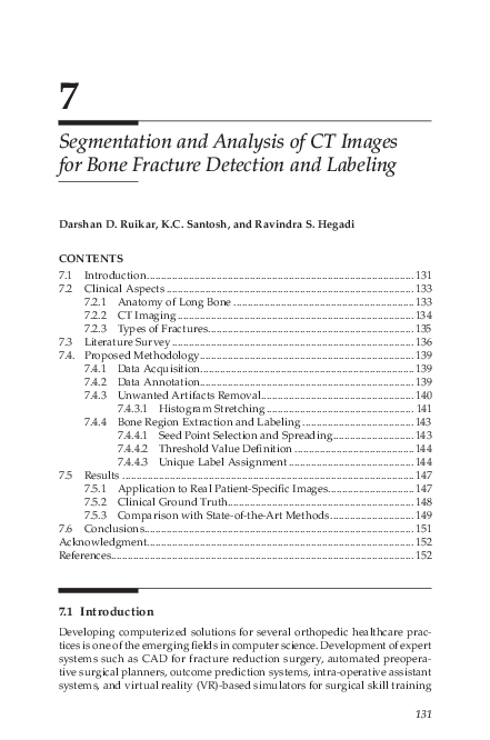 (PDF) Segmentation and Analysis of CT Images for Bone Fracture ...
