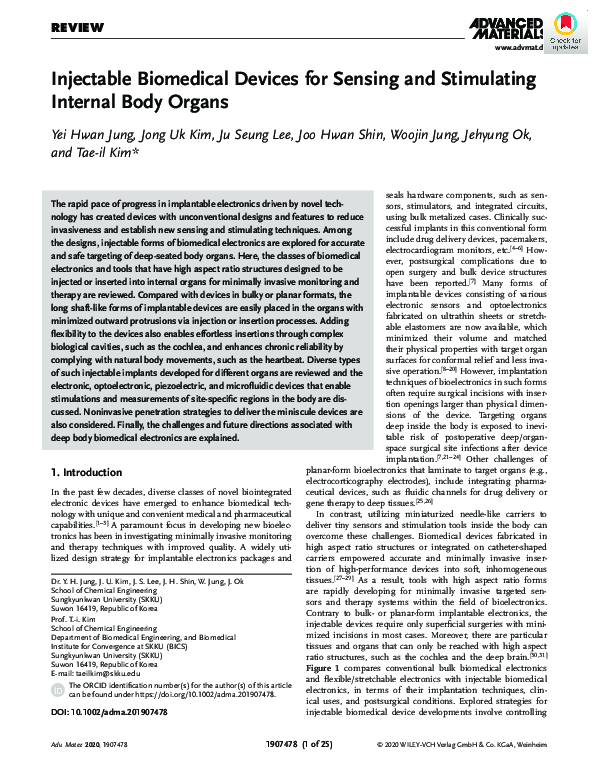 (PDF) Injectable Biomedical Devices for Sensing and Stimulating ...