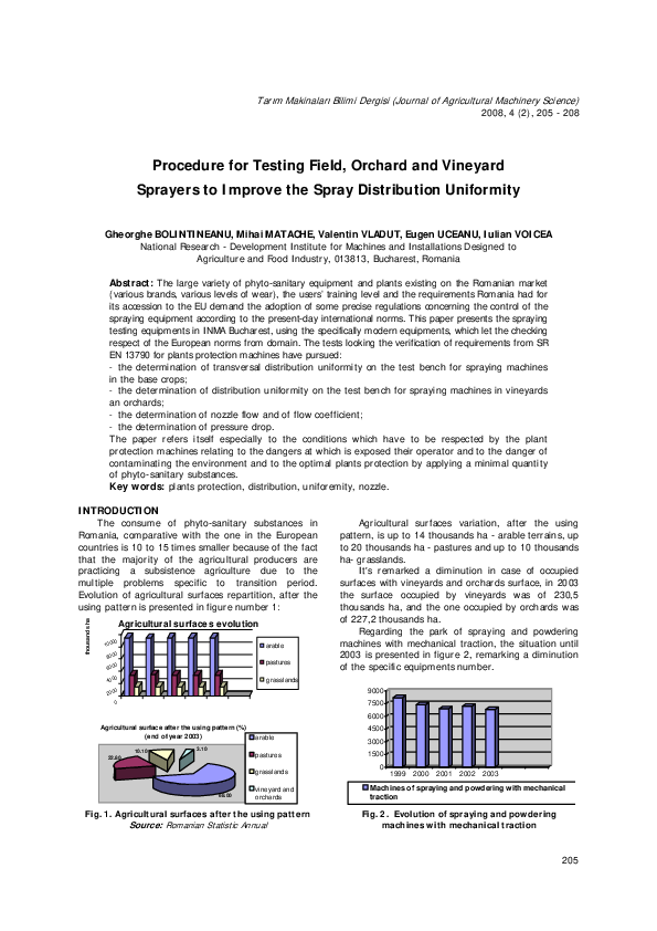 (PDF) Procedure for Testing Field, Orchard and Vineyard Sprayers to ...