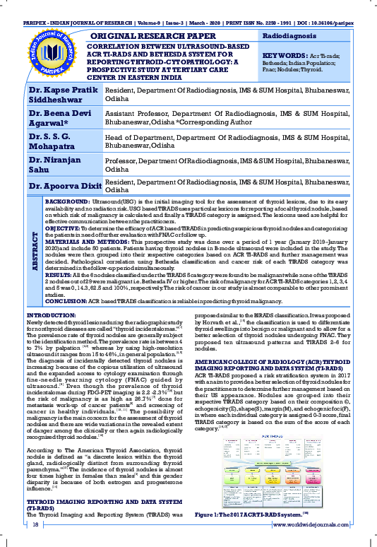 (PDF) Correlation Between Ultrasound-Based Acr Ti-Rads and Bethesda ...