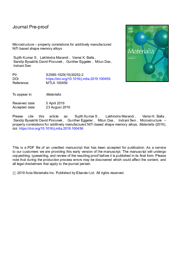 Pdf Microstructure Property Correlations For Additively 6726