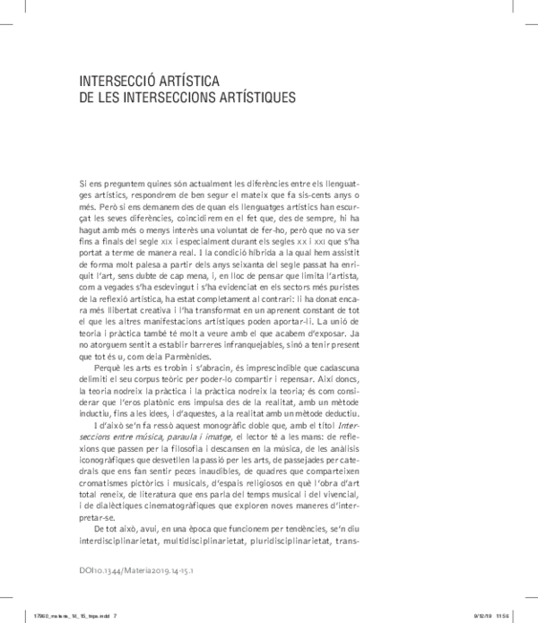 (PDF) The Artistic Intersection of Artistic Intersections