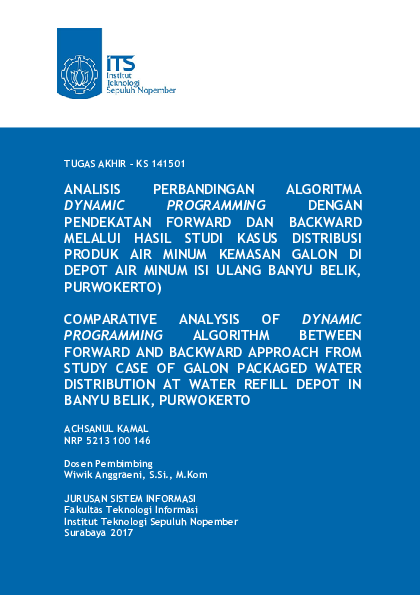 (PDF) Analisis perbandingan Algoritma Dynamic Programming dengan pendekatan Forward dan Backward ...