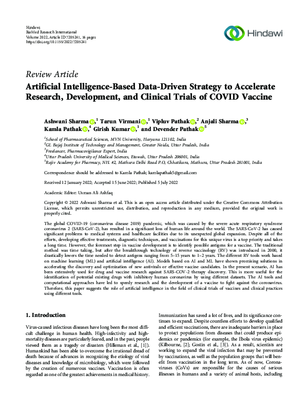 Pdf Artificial Intelligence Based Data Driven Strategy To Accelerate Research Development