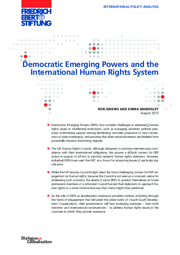 (PDF) Democratic emerging powers and the international human rights system