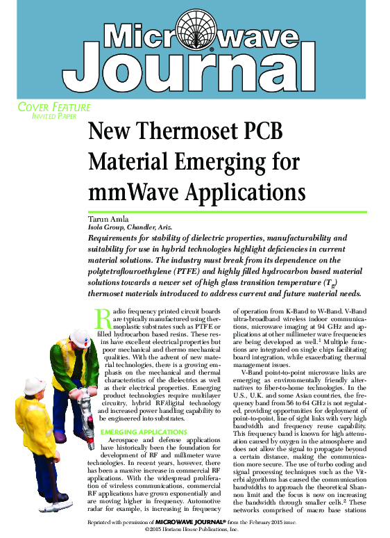 (PDF) New Thermoset PCB Material Emerging for mmWave Applications