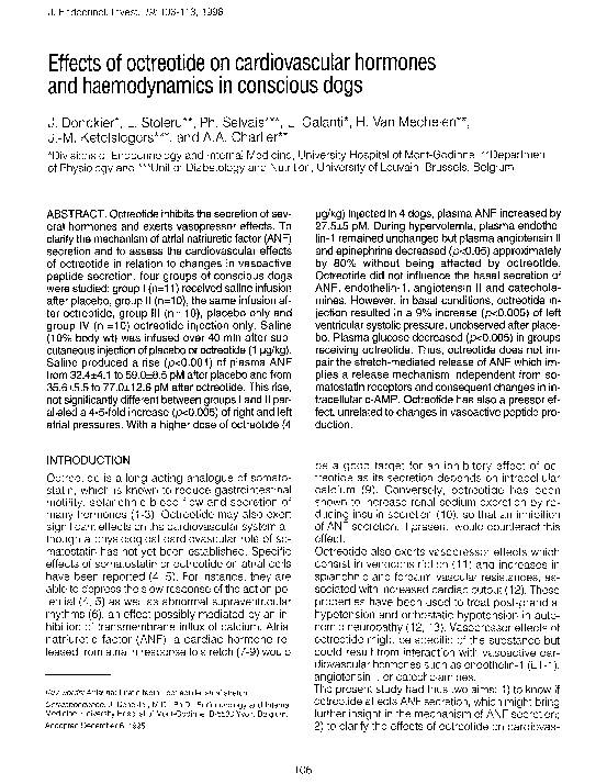 (PDF) Effects of octreotide on cardiovascular hormones and ...