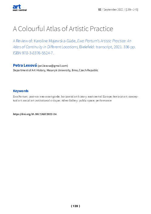 (PDF) A Colourful Atlas of Artistic Practice