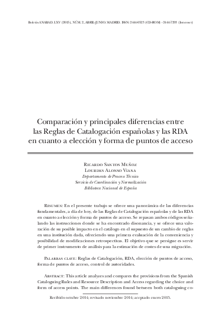 (PDF) Comparación y principales diferencias entre las Reglas de ...