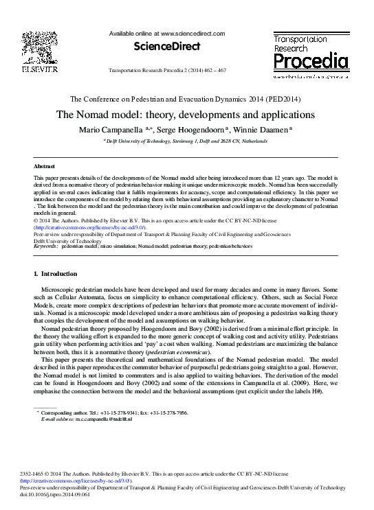 (PDF) The Nomad Model: Theory, Developments and Applications