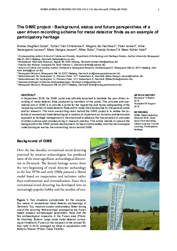 (PDF) The DIME project | Mogens Bo Henriksen - Academia.edu