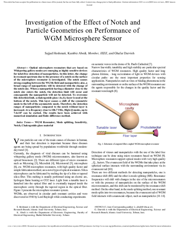 (PDF) Investigation of the Effect of Notch and Particle Geometries on ...