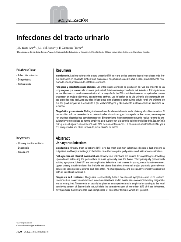 (PDF) Infecciones del tracto urinario