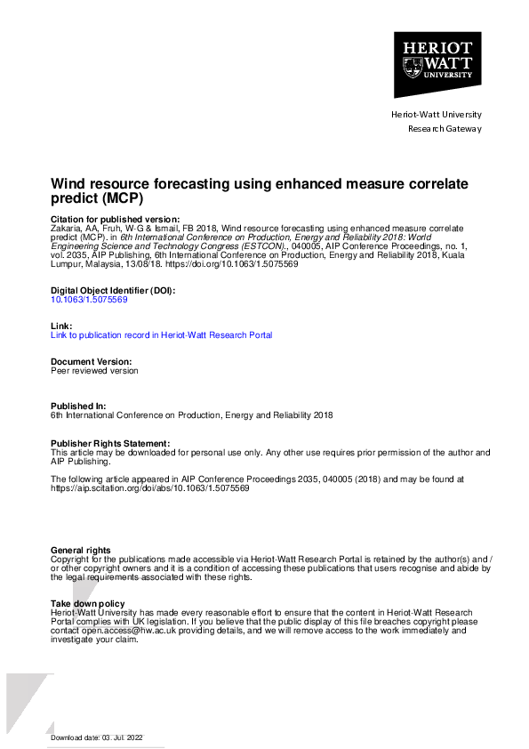 (PDF) Wind resource forecasting using enhanced measure correlate ...