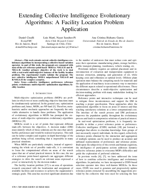 (PDF) Extending Collective Intelligence Evolutionary Algorithms: A Facility Location Problem ...