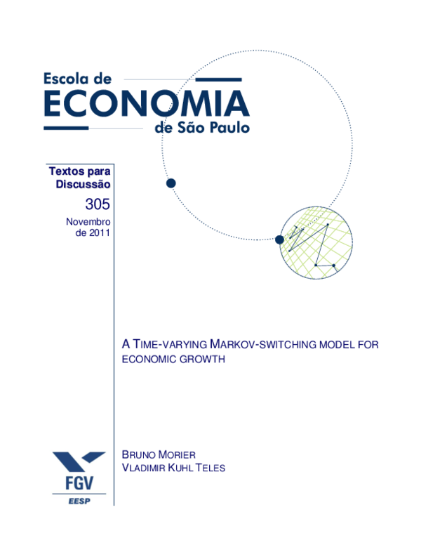 Pdf A Time Varying Markov Switching Model For Economic Growth