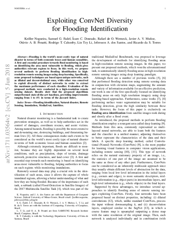 (PDF) Exploiting ConvNet Diversity for Flooding Identification