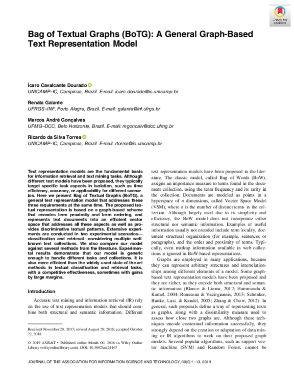(PDF) Bag of textual graphs (BoTG): A general graph‐based text ...