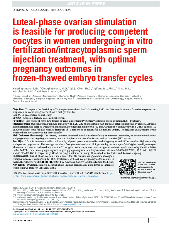(PDF) Double stimulations during the follicular and luteal phases of ...
