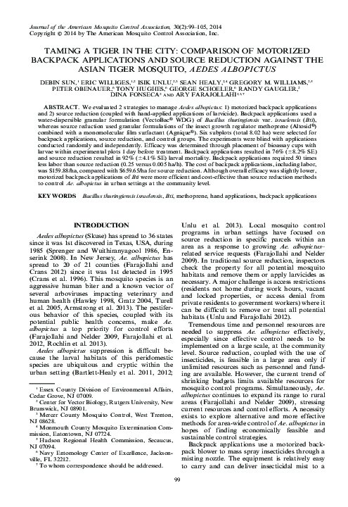 (PDF) Taming a Tiger in the City: Comparison of Motorized Backpack Applications and Source ...