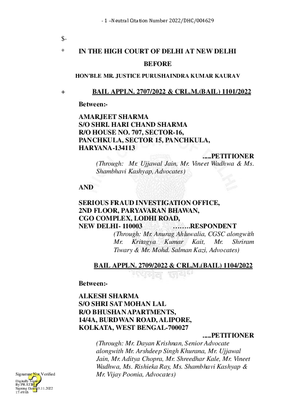 (PDF) Right of default bail is extinguished the moment charge sheet is filed within the period ...