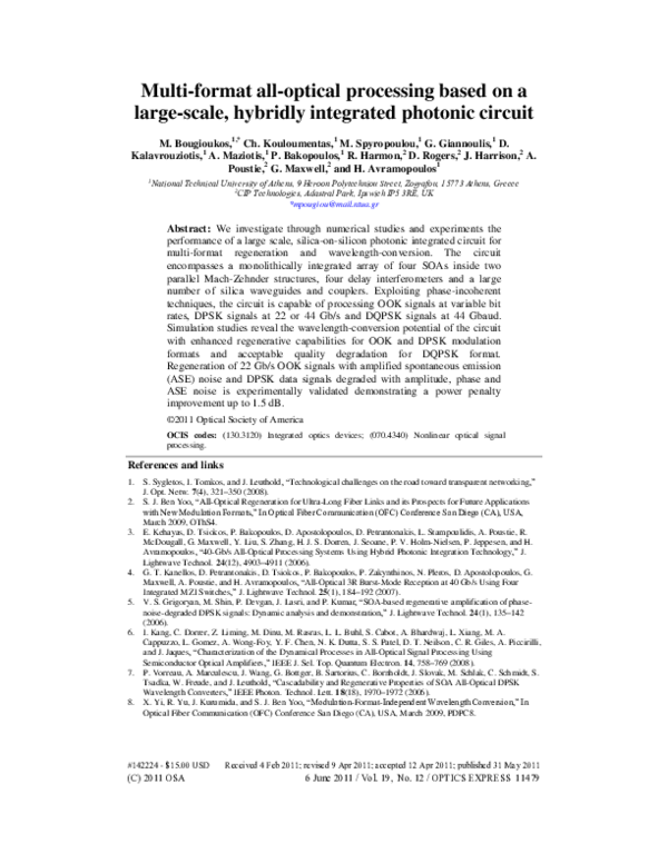 (PDF) Multi-format all-optical processing based on a large-scale ...