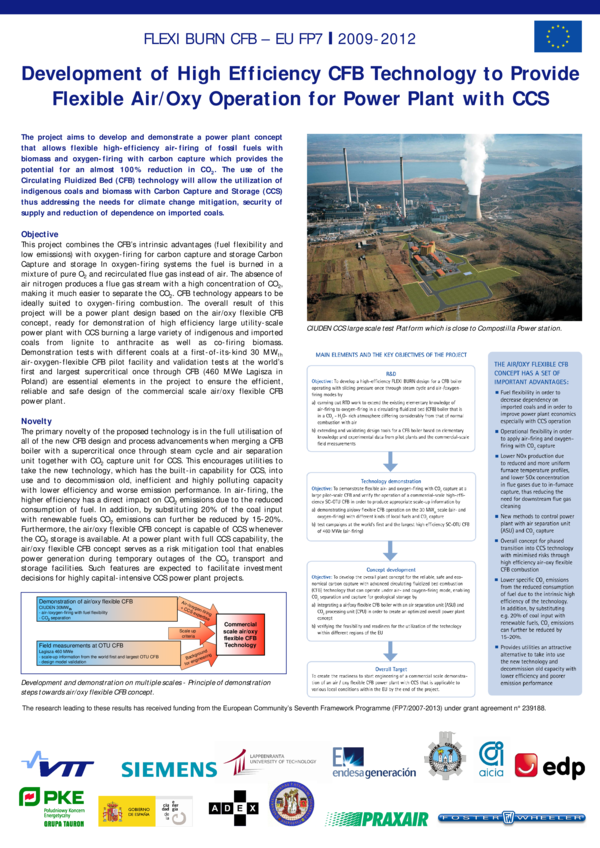 (PDF) Development of high efficiency CFB technology to provide flexible ...