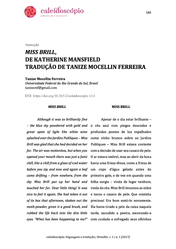 (PDF) Miss Brill, de Katherine Mansfield