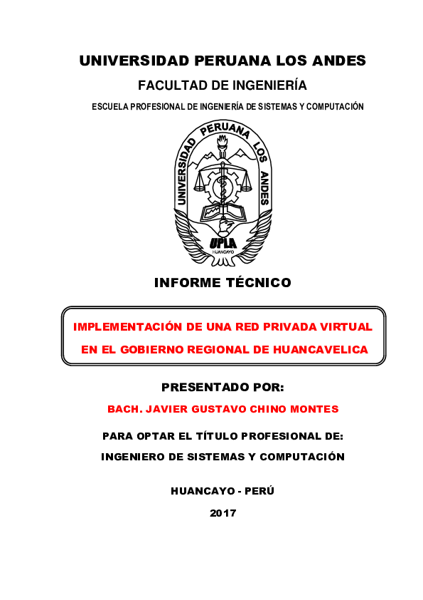 (PDF) Implementación de una red privada virtual en el Gobierno Regional ...
