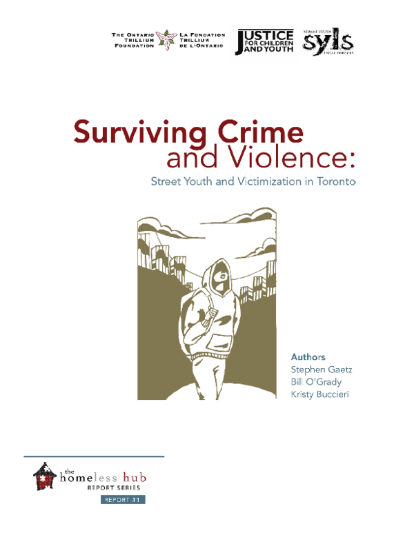 (PDF) Surviving Crime and Violence: Street Youth and Victimization in ...