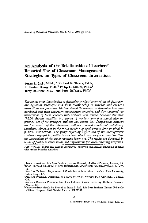 (PDF) An analysis of the relationship of teachers' reported use of ...