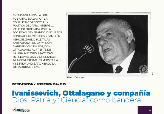 (PDF) Ivanissevich, Ottalagano y compañía; Dios, Patria y “Ciencia ...