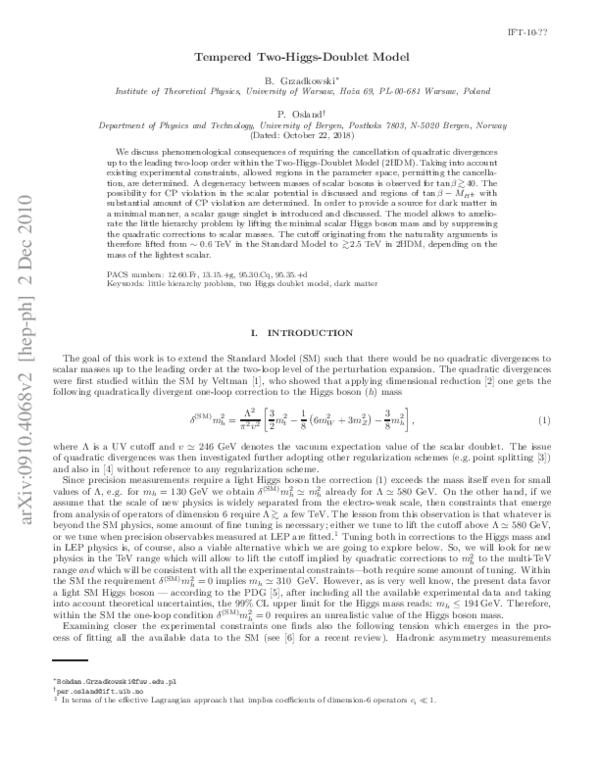 (PDF) Natural Two-Higgs-Doublet Model