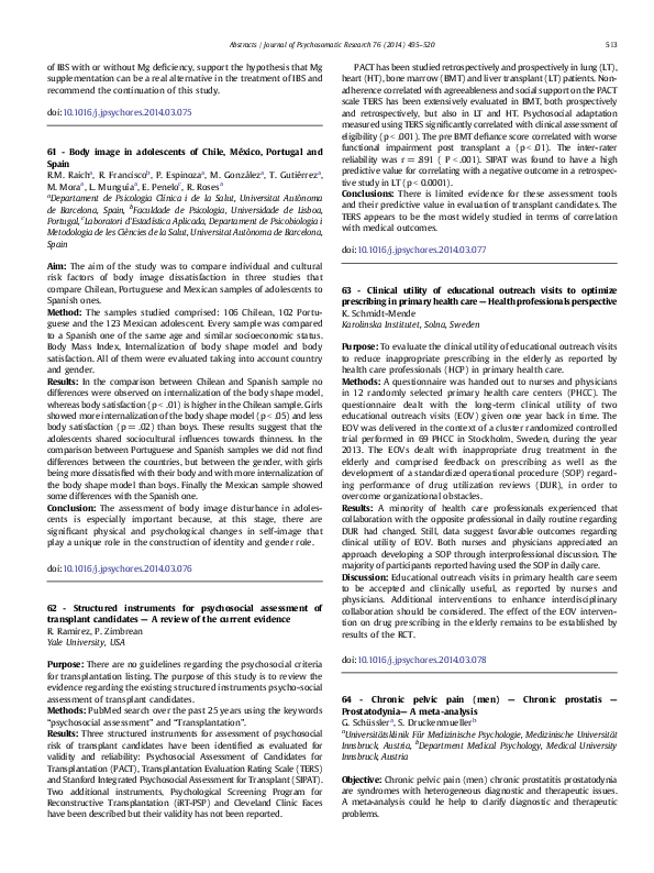 (PDF) Structured instruments for psychosocial assessment of transplant ...