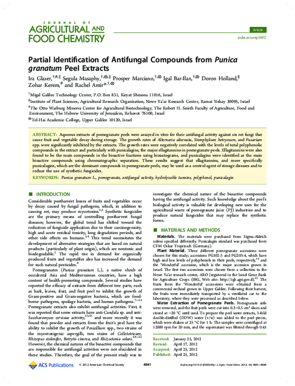 (PDF) Partial Identification of Antifungal Compounds from Punica ...