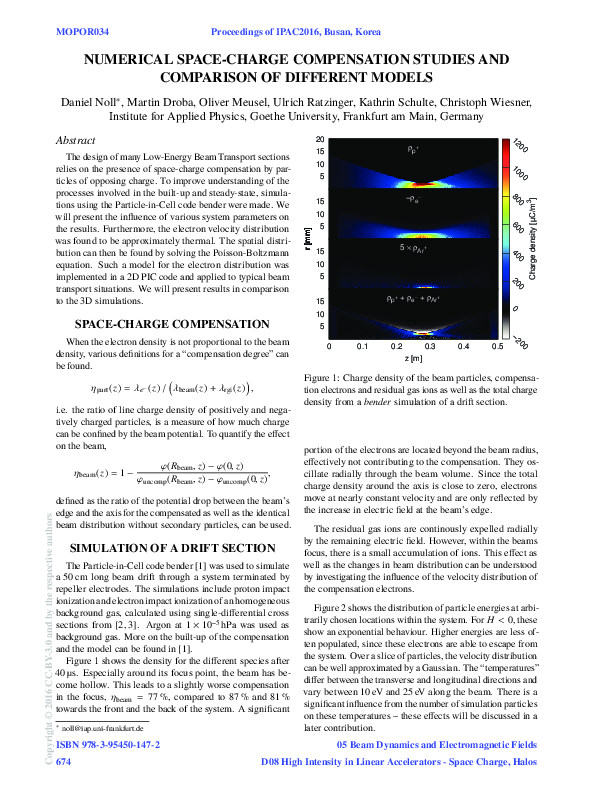 (PDF) Numerical Space-Charge Compensation Studies and Comparison of ...