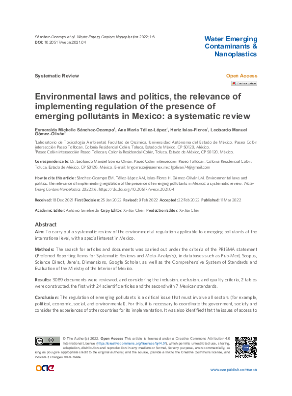 (PDF) Environmental laws and politics, the relevance of implementing ...