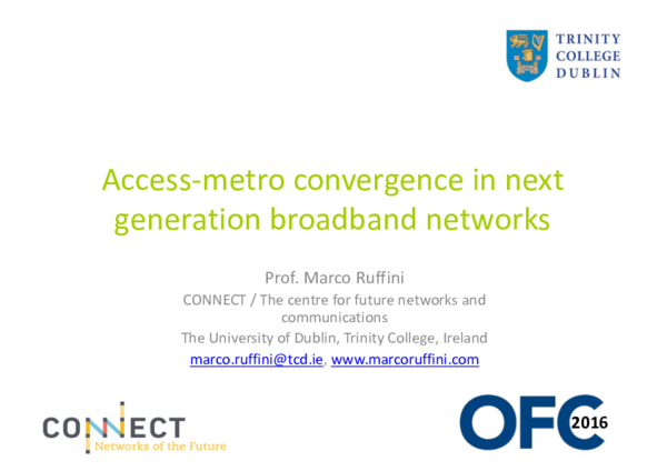 (PDF) Metro-Access Network Convergence