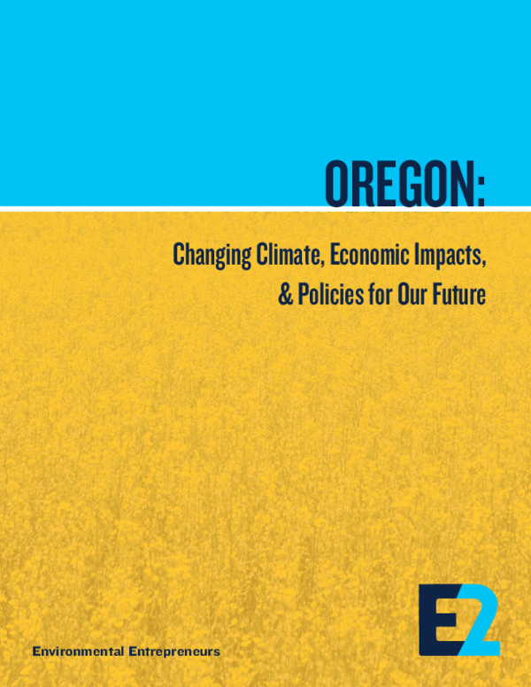 (PDF) Oregon: Changing Climate, Economic Impacts, & Policies for Our Future