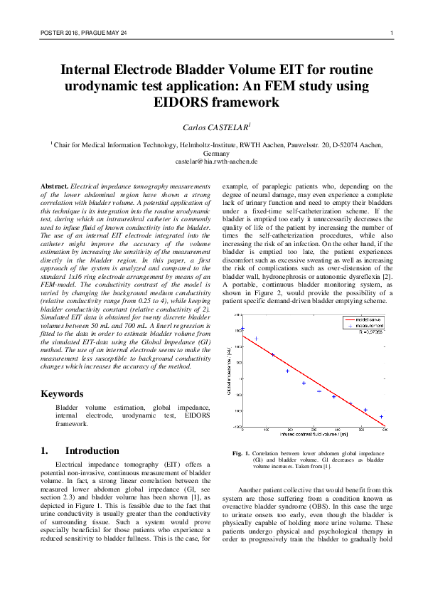 (PDF) Internal Electrode Bladder Volume EIT for routine urodynamic test ...
