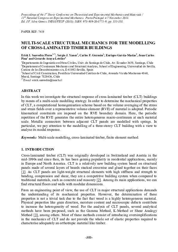 (PDF) Multi-Scale Structural Mechanics for the Modelling of Cross-Laminated Timber Buildings