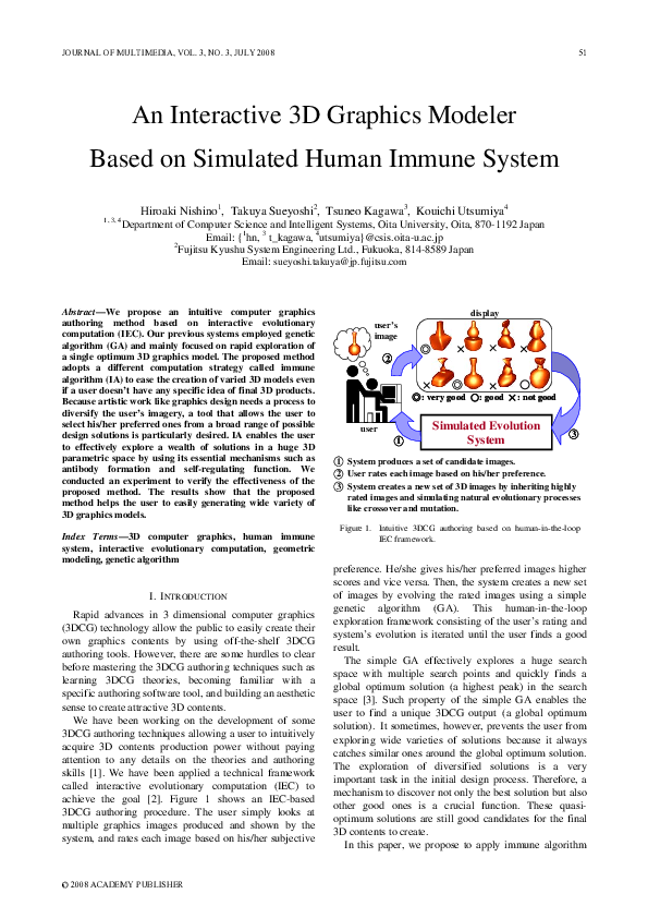(PDF) An Interactive 3D Graphics Modeler Based on Simulated Human ...