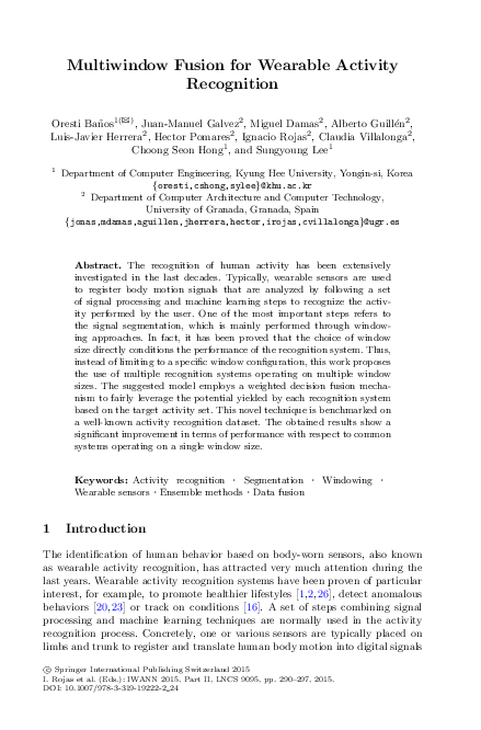 (PDF) Multiwindow Fusion for Wearable Activity Recognition