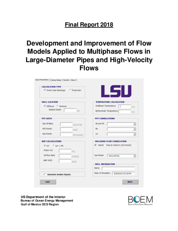 (PDF) Development and Improvement of Flow Models Applied to Multiphase Flows in Large-Diameter ...