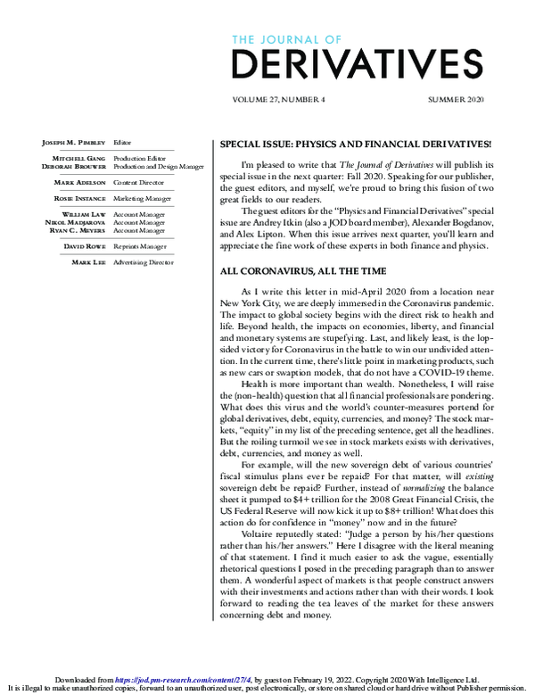 (PDF) Editor’s Letter