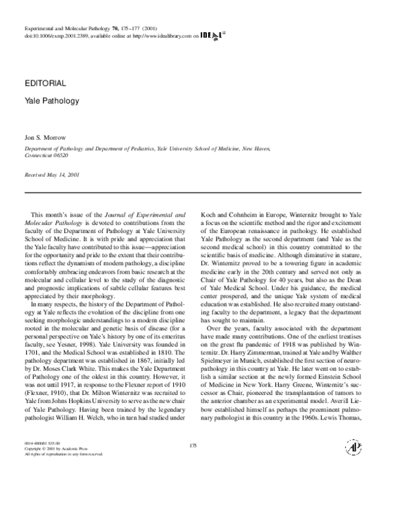 (PDF) Yale Pathology